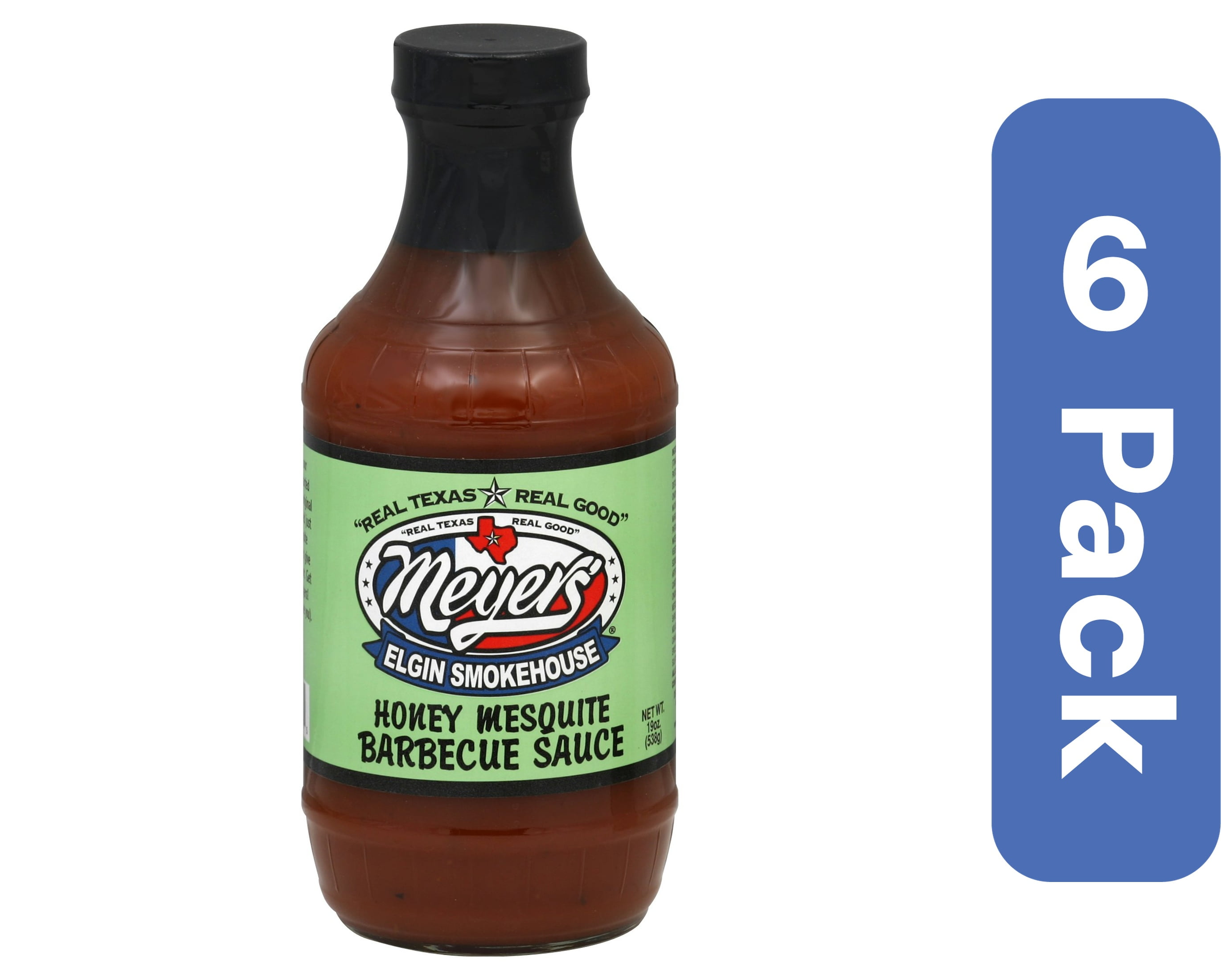 Meyers Elgin Honey Mesquite Barbecue Sauce 19 oz (Pack Of 6) - Walmart.com