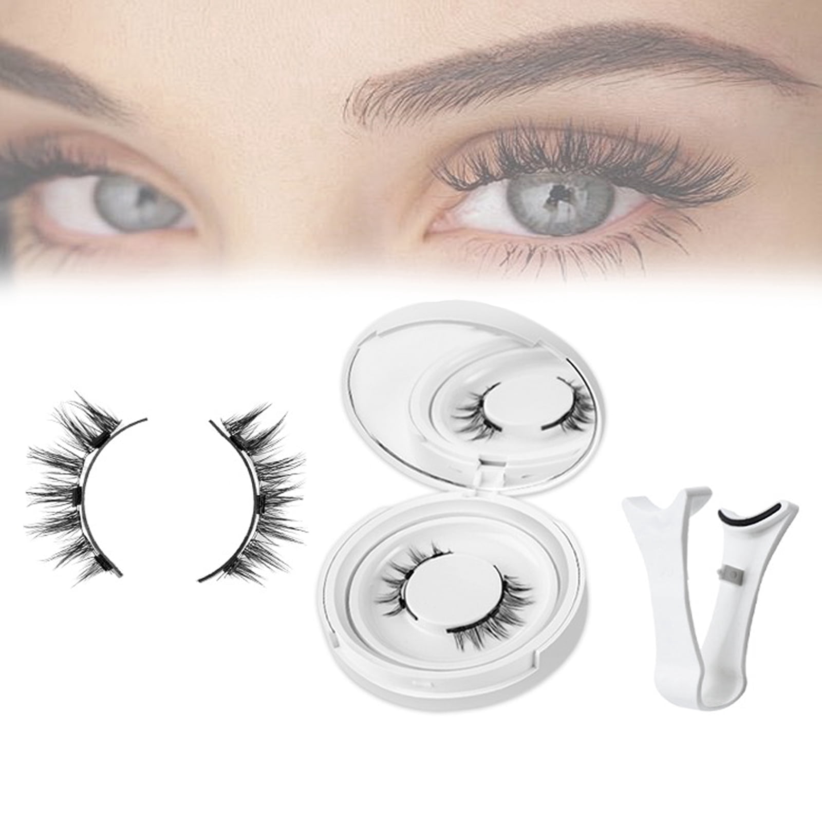 Ryhmsj Magnetic Lashes, Magnetic Eyelashes with Applicator, Reusable No ...