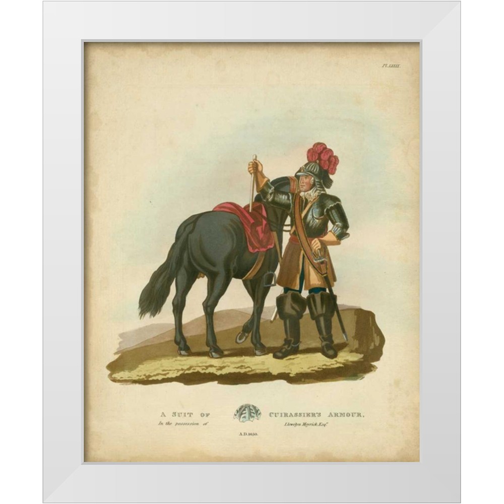 Meyrick 12x14 White Modern Wood Framed Museum Art Print Titled - Men in ...