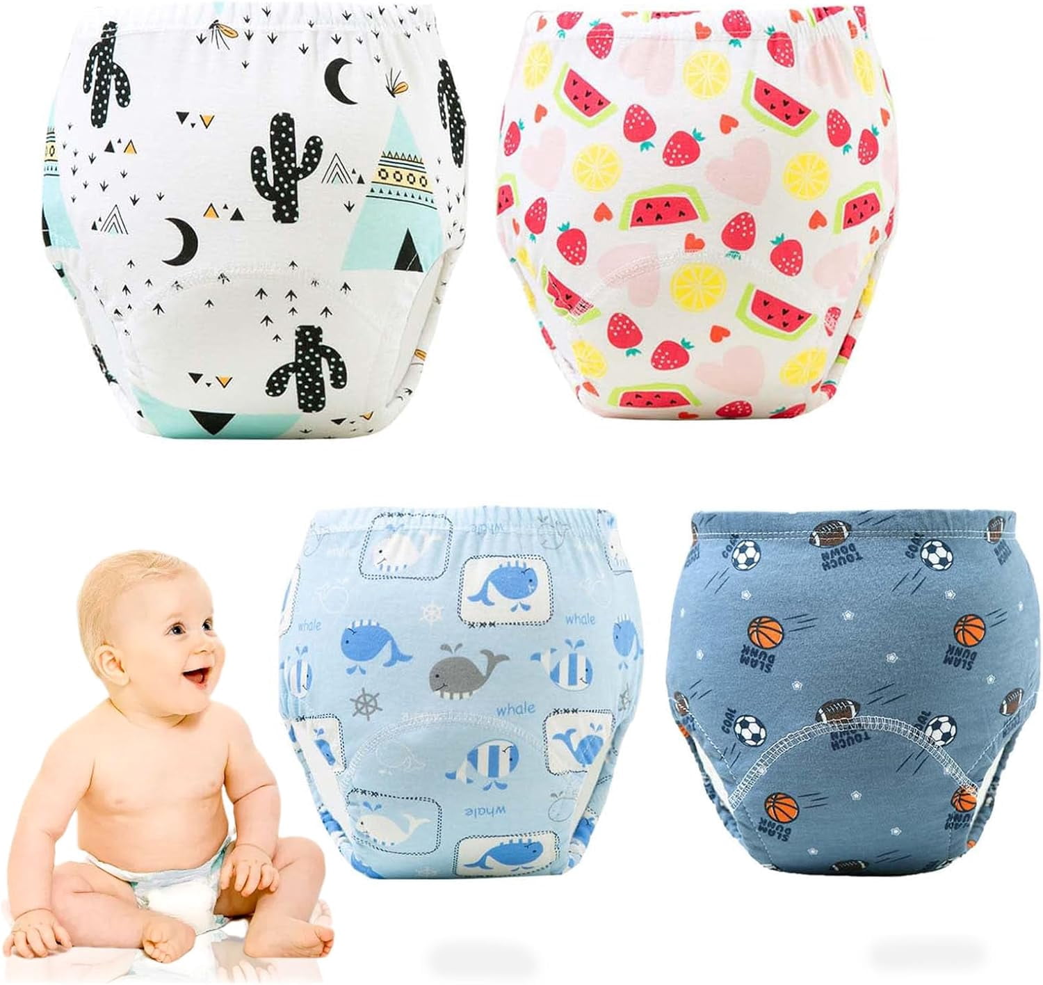 Mezely Potty Training Pants, Ultra Soft Potty Training Underwear for ...