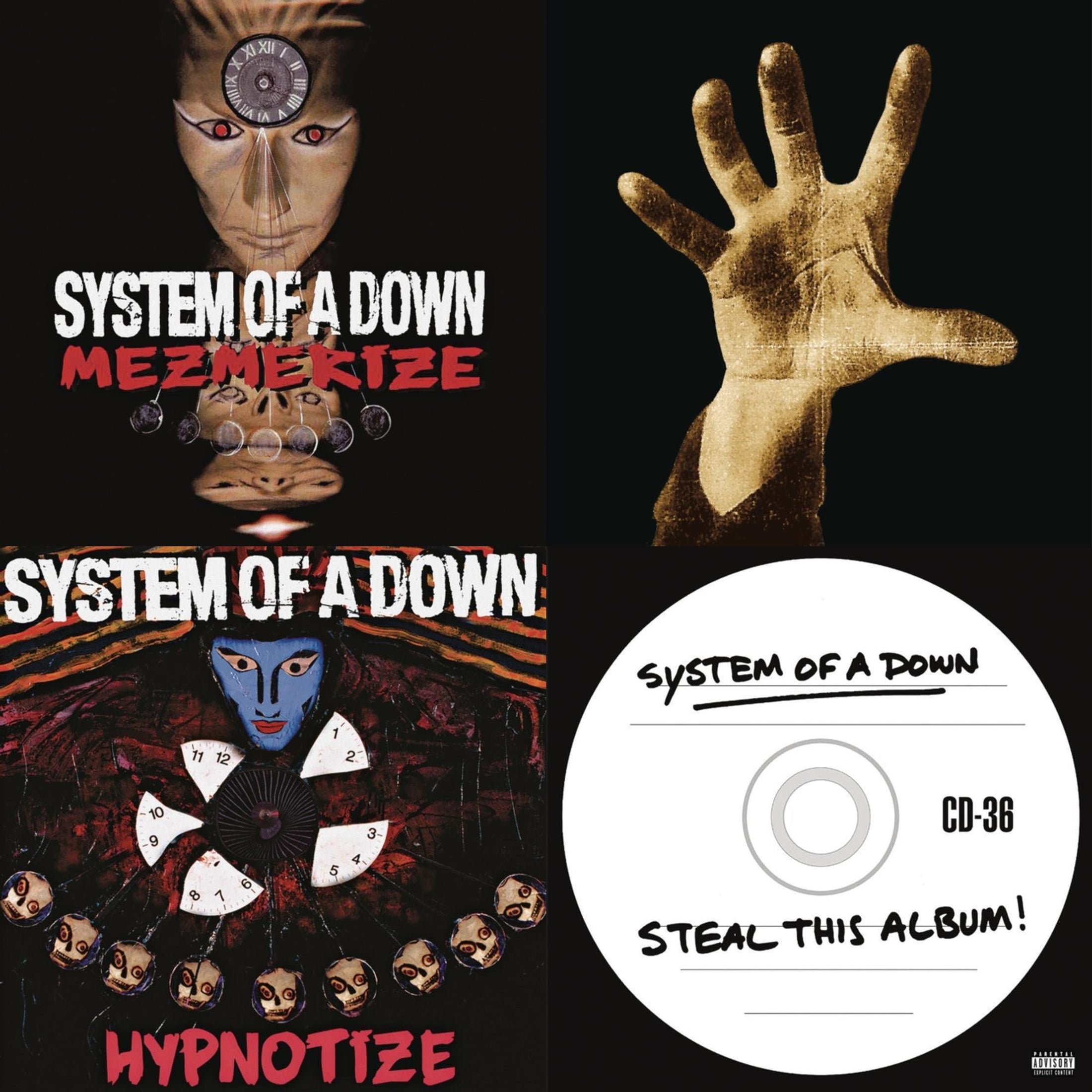 Mezmerize (140G) & System Of A Down (140G) & Hypnotize (140G) & Steal ...