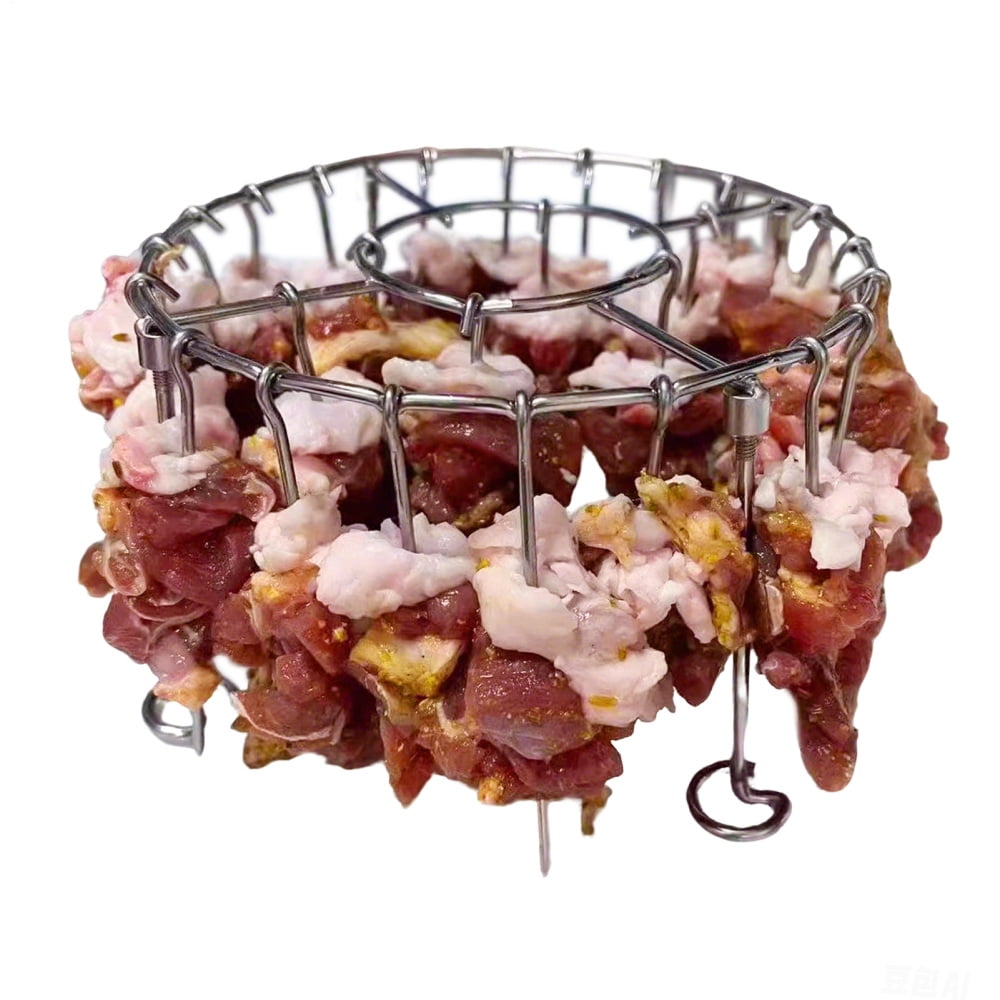 MezoJaoie Air Fryer BBQ Rack Vertical Stainless Steel Skewer Holder ...