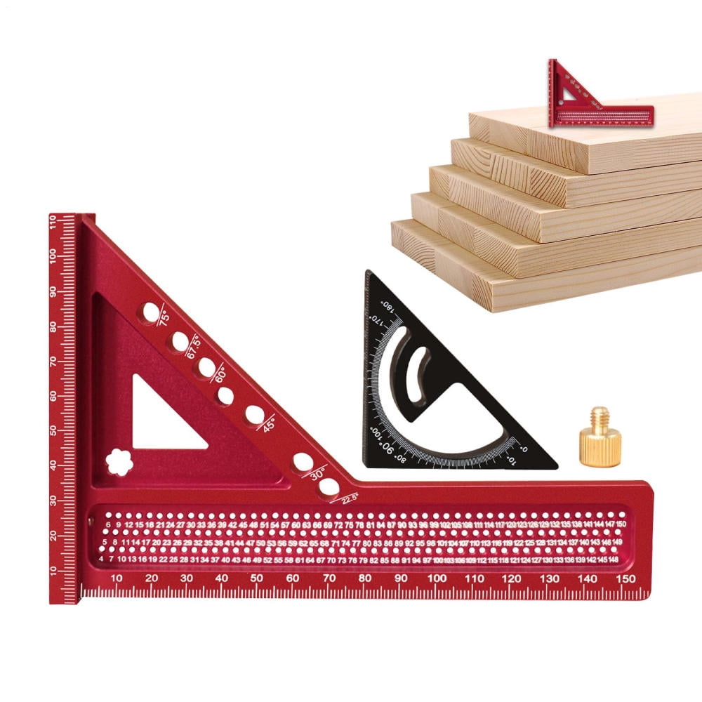 MezoJaoie Angle Ruler Carpenter Ruler Portable Precision Marking Multi ...