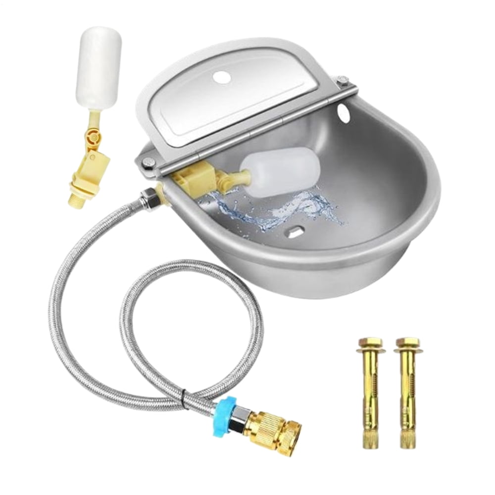 MezoJaoie Automatic Cattle Water Bowls Stainless Steel Animal Waterer ...