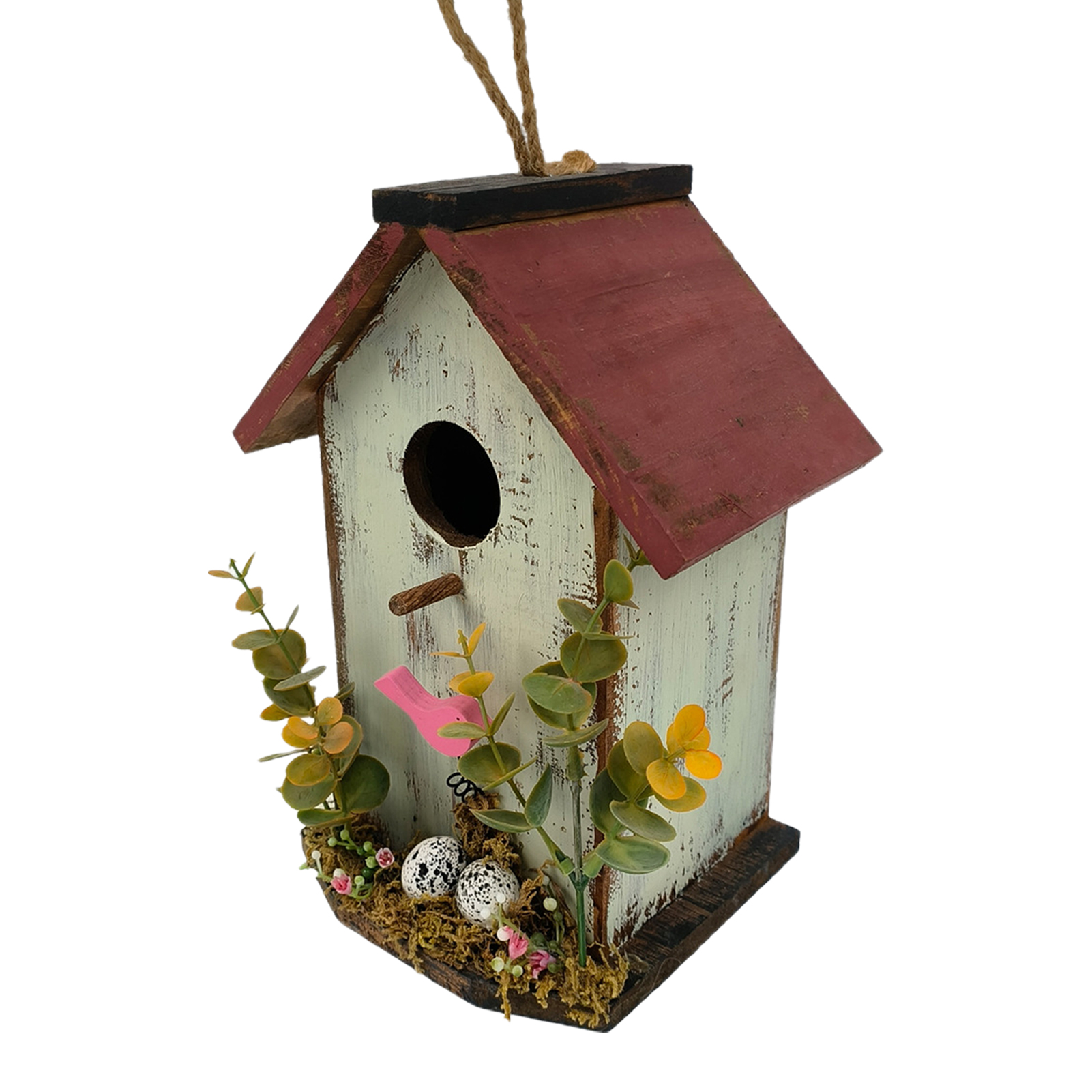 MezoJaoie Bird Houses for Outside,Cute Hangable Wood Outside Bird House ...