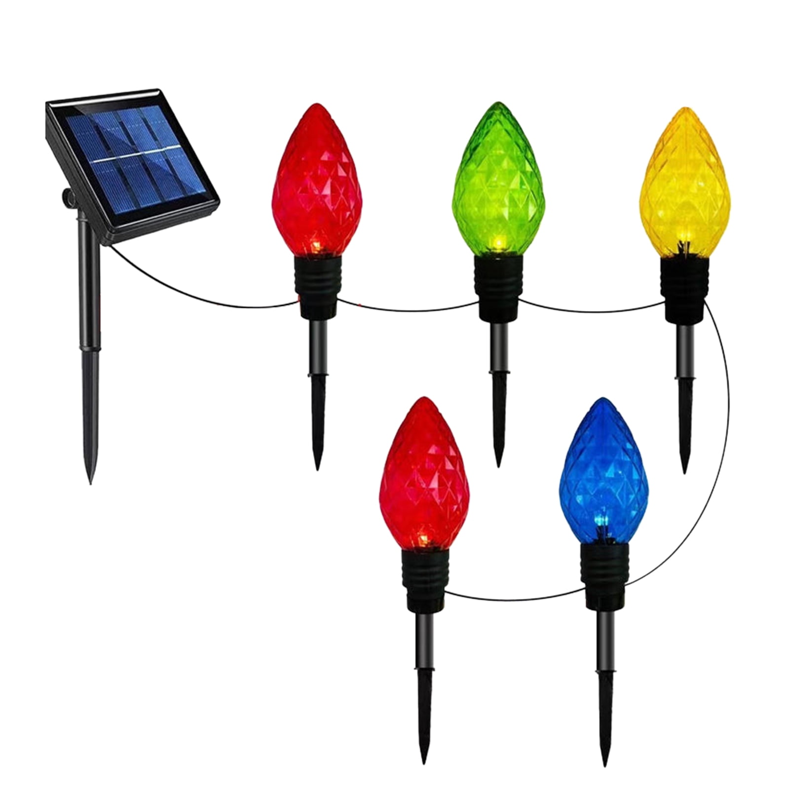MezoJaoie Pathway Lights Solar Powered,5X Garden Stake Lights for ...
