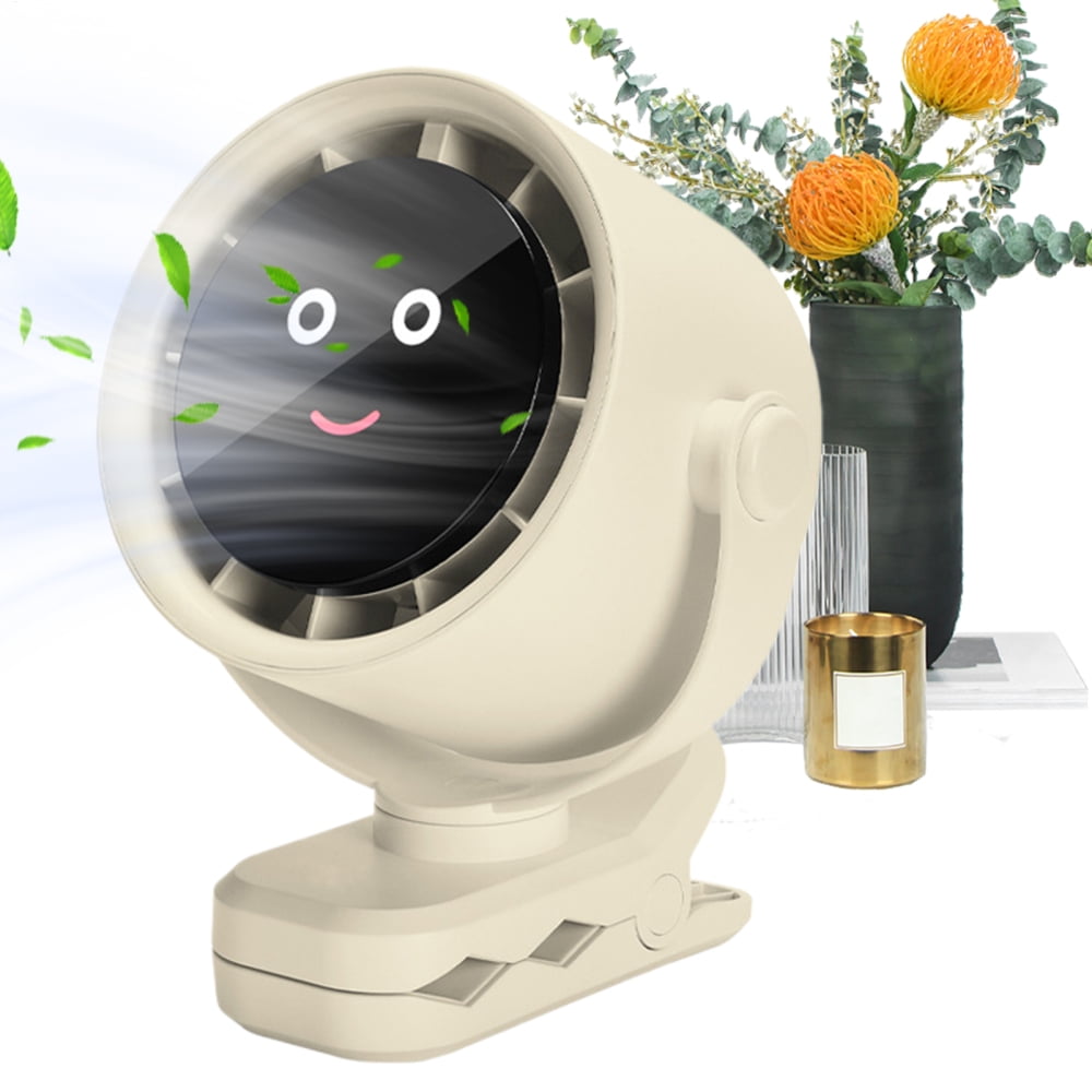 MezoJaoie Personal Clamp-On Fan Table Clamp-On Rechargeable Fan Cooling ...