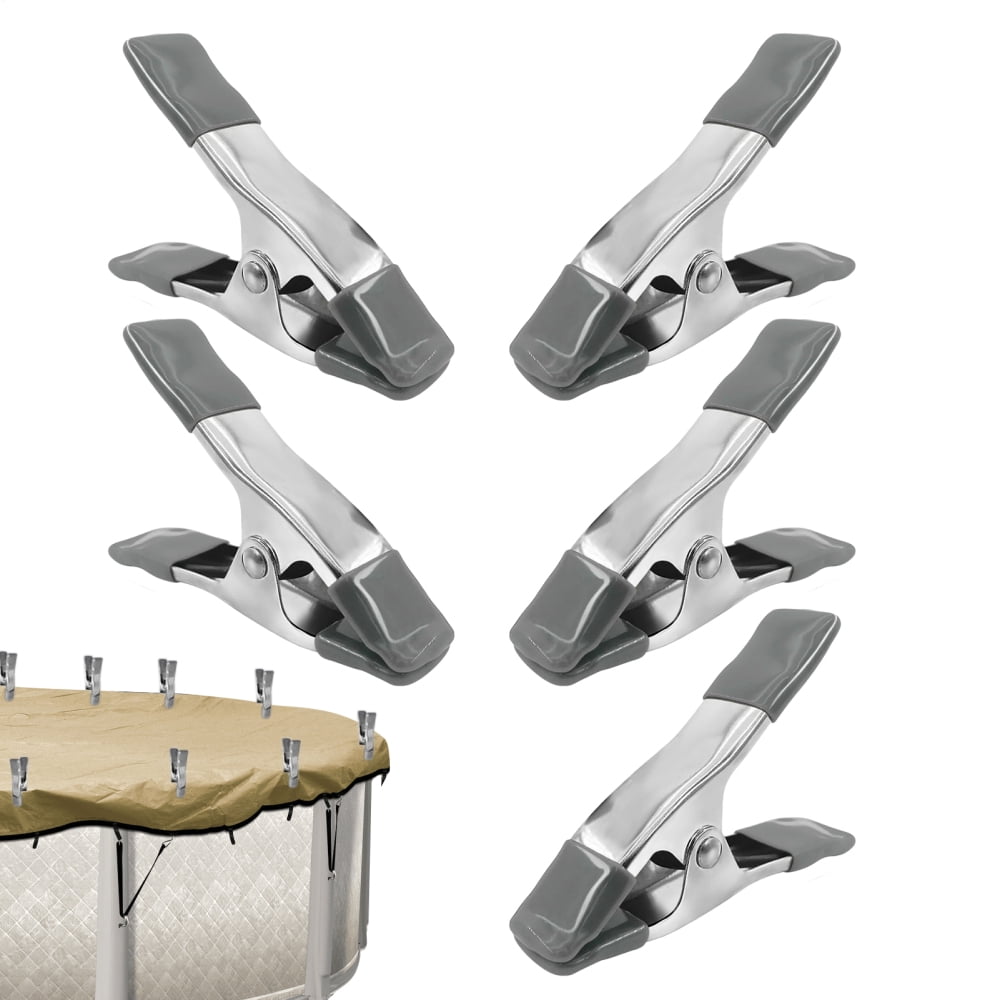 MezoJaoie Pool Clamps 5 Pieces Spring Clamps Quick-Release Weatherproof ...