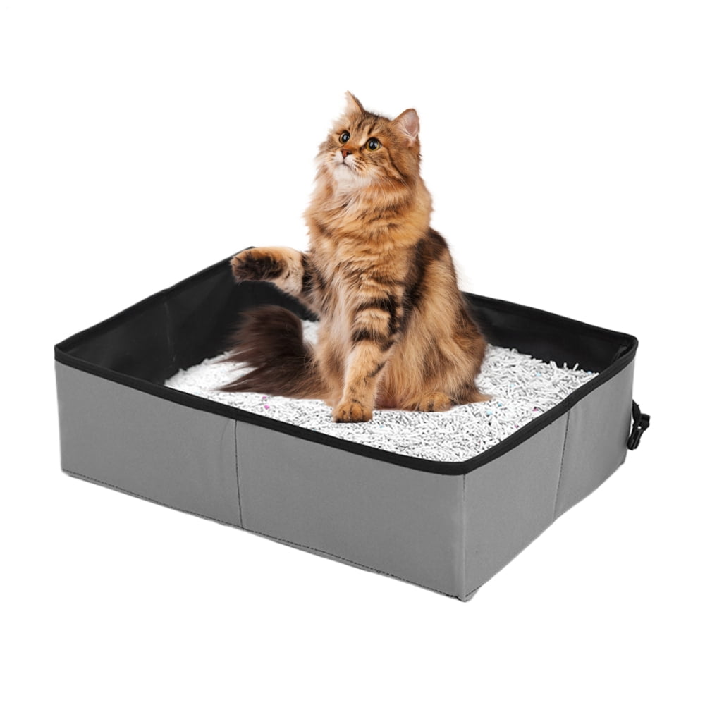 MezoJaoie Portable Cat Litter Box Leak-Proof Portable Litter Box ...