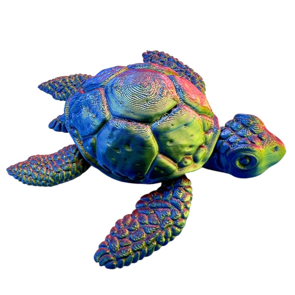 MezoJaoie Sea Turtle Statue 3d Printed Fidget Sea Turtle Statue for ...