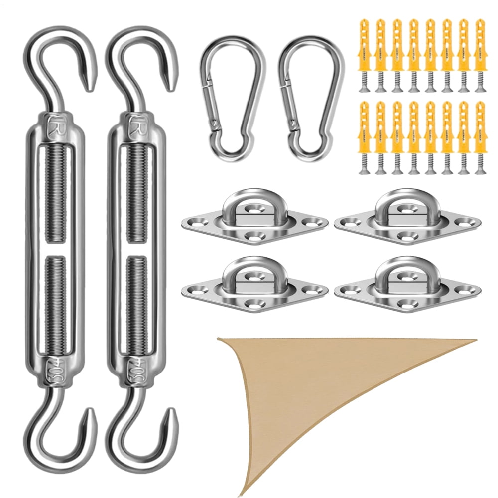 MezoJaoie Shade Sail Hardware Kit Sail Accessories Replacement ...