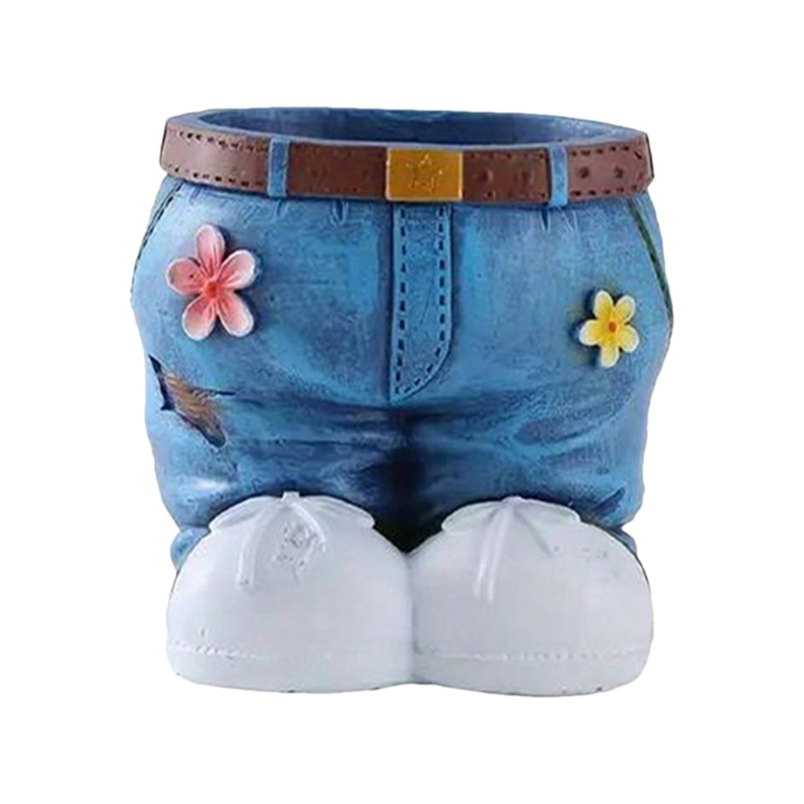 MezoJaoie Unique Plant Pots,Jeans Denim Skirt Pot for Indoor Plants ...