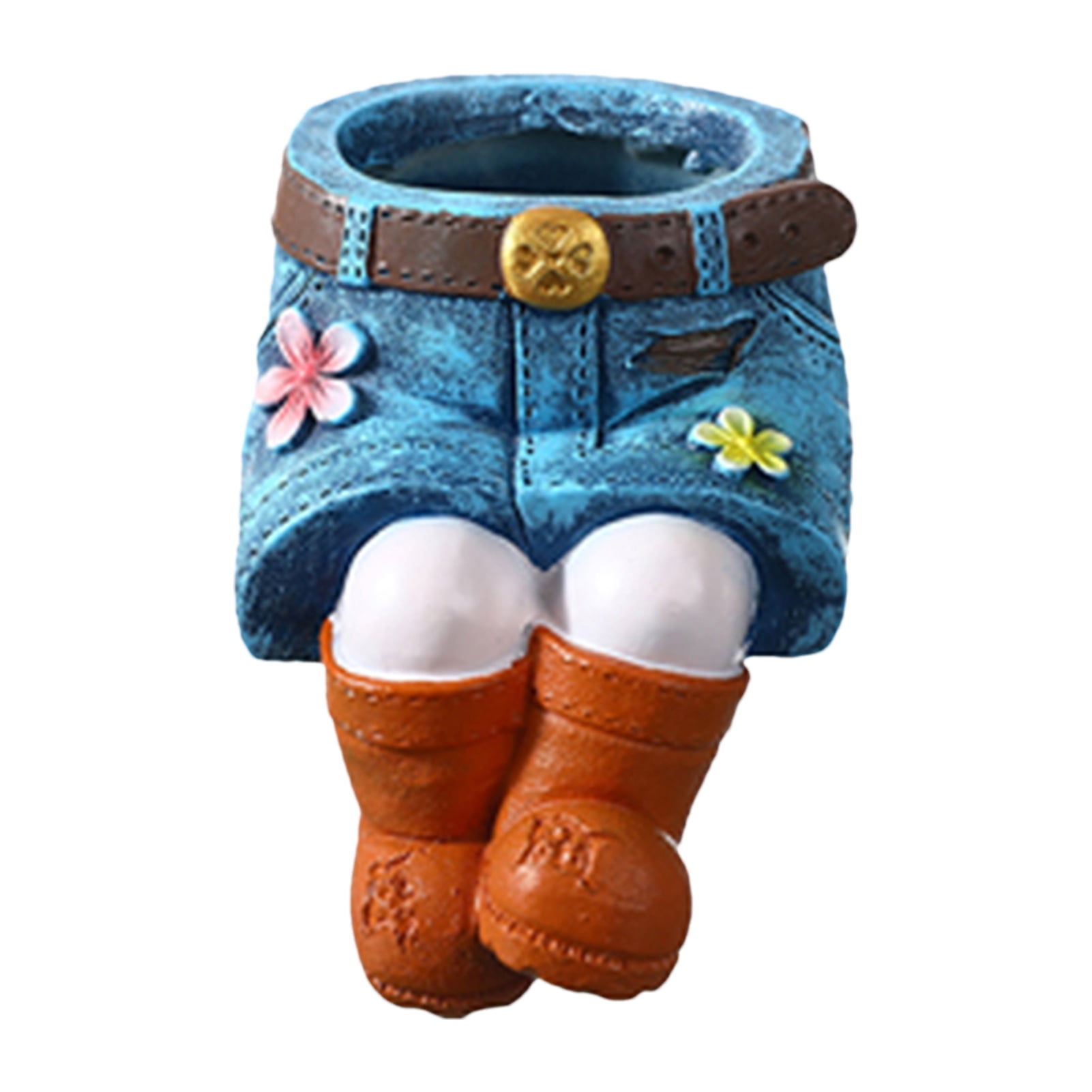 MezoJaoie Unique Plant Pots,Jeans Denim Skirt Pot for Indoor Plants ...