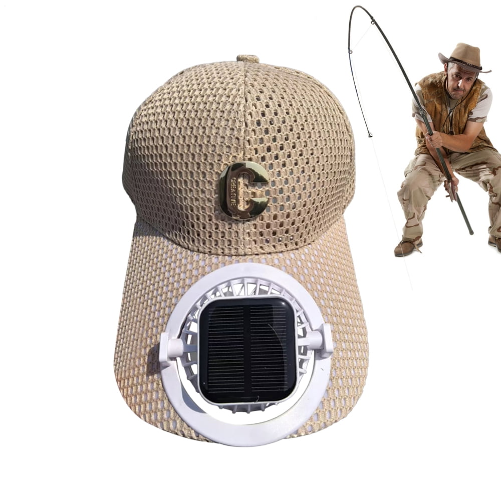 MezoJaoie Wide Brim Solar Fan Hat USB Charging Baseball Hat with Fan ...