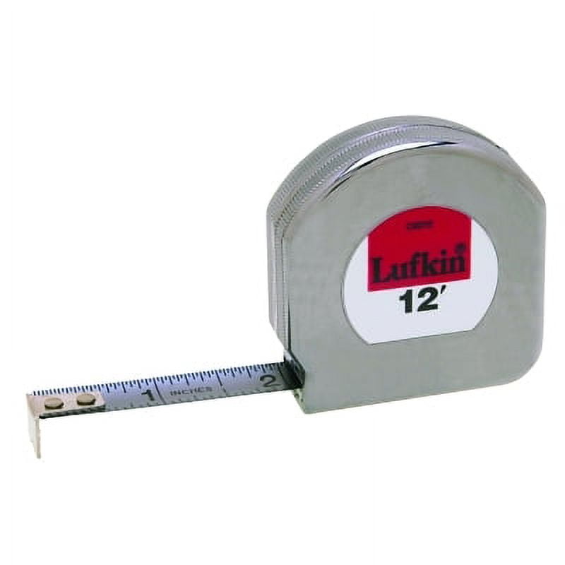 Mezurall Pocket Measuring Tapes, 1/2 in x 12 ft, 1/16 in; 1/8 in Grad ...