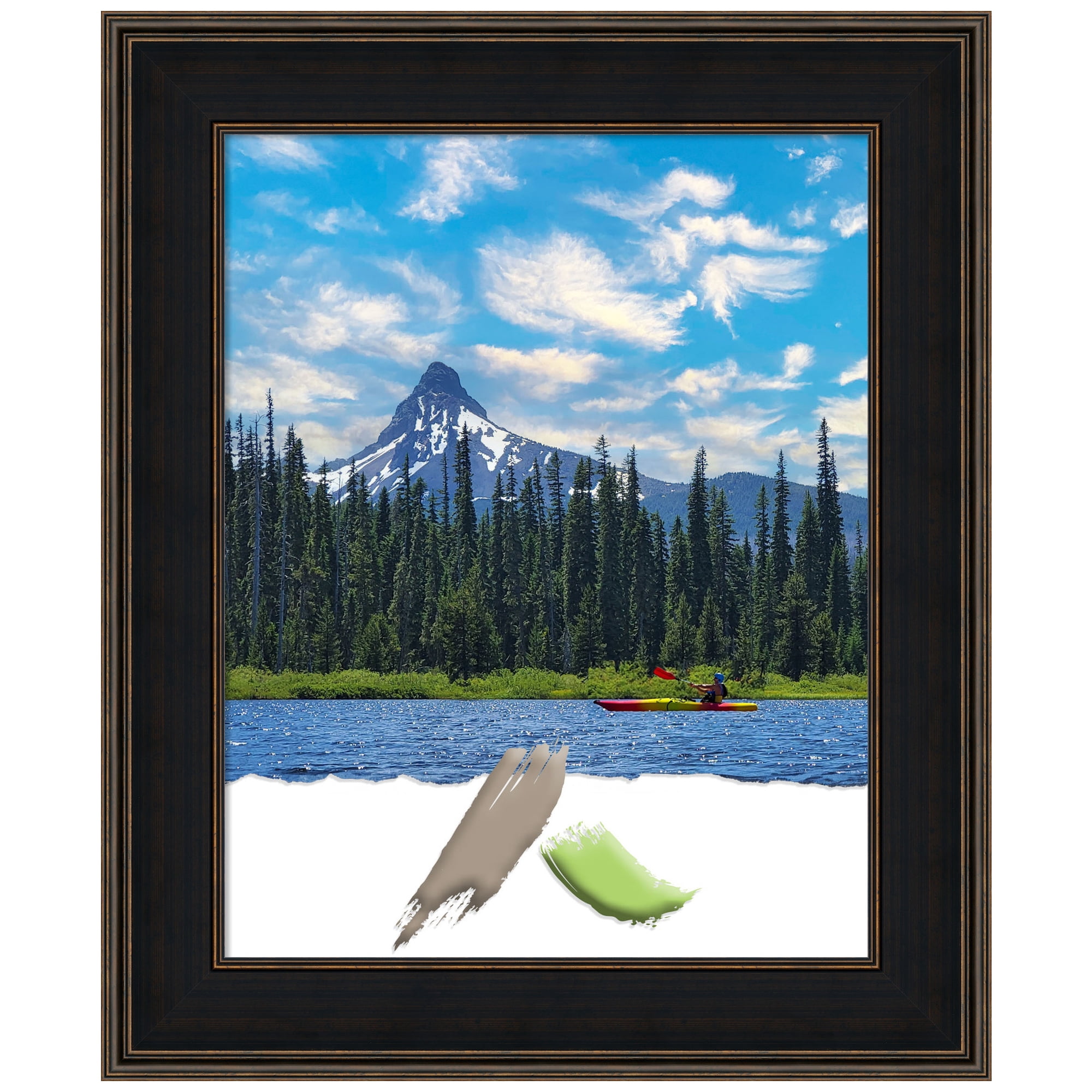Mezzanine Espresso Wood Picture Frame, Photo Frame, Art Frame - Walmart.com
