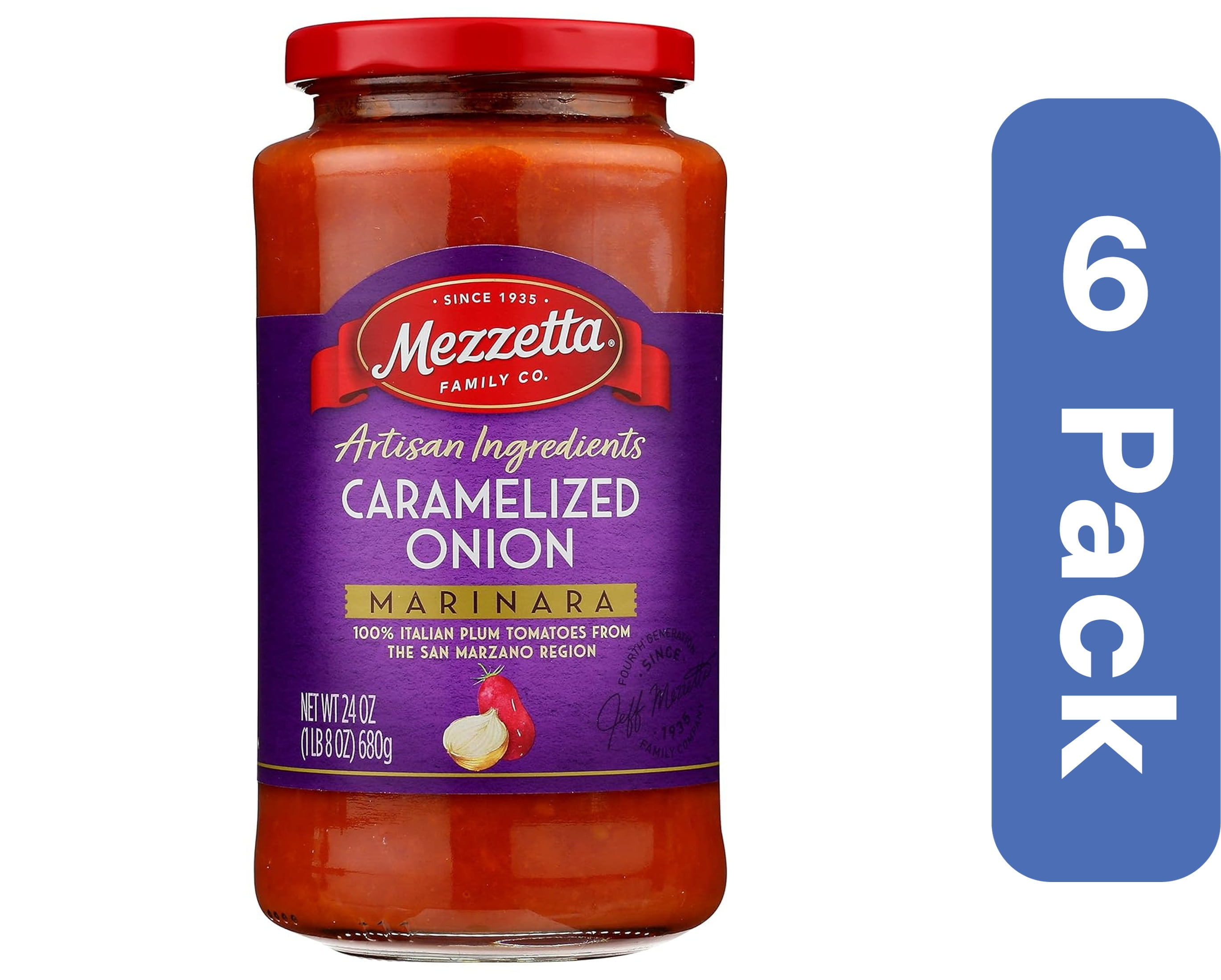 Mezzetta Caramelized Onion Pasta Sauce 24 oz (Pack Of 6) - Walmart.com