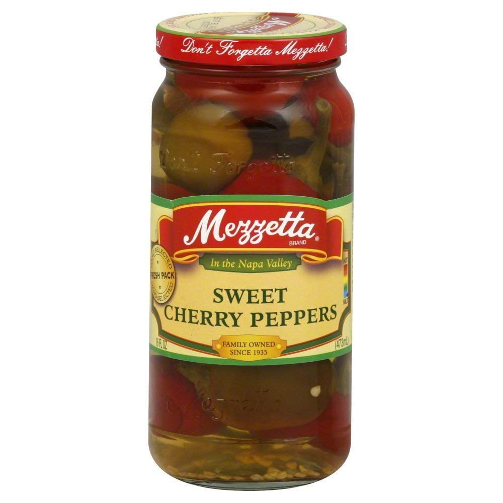 Mezzetta Cherry Peppers Sweet 16.0 Oz(Pack Of 12) - Walmart.com