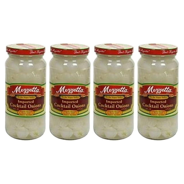 (4 pack) Mezzetta Cocktail Onions, 16 fl oz Jar - Walmart.com
