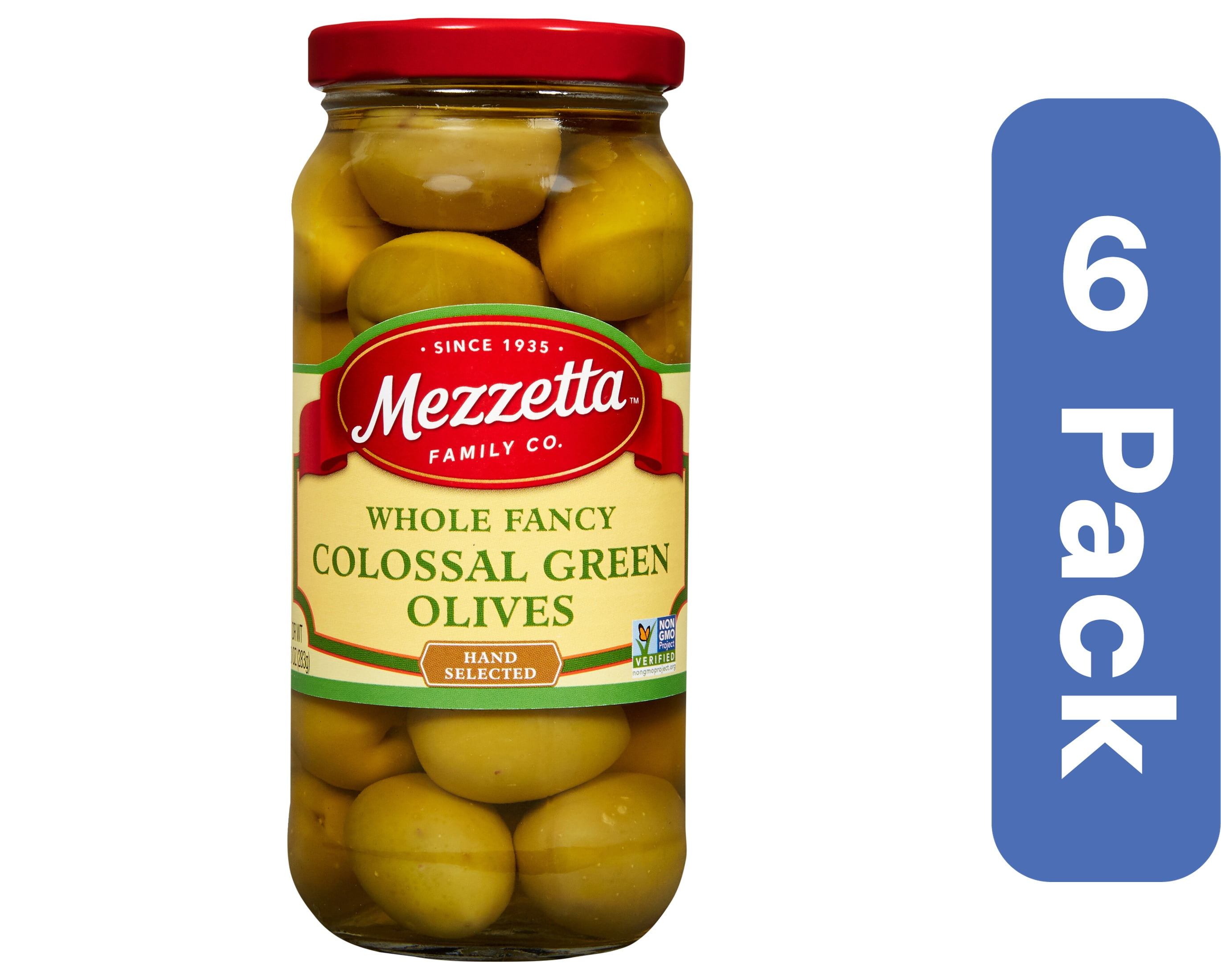 Mezzetta Colossal Fancy Olives 10 oz (Pack Of 6) - Walmart.com