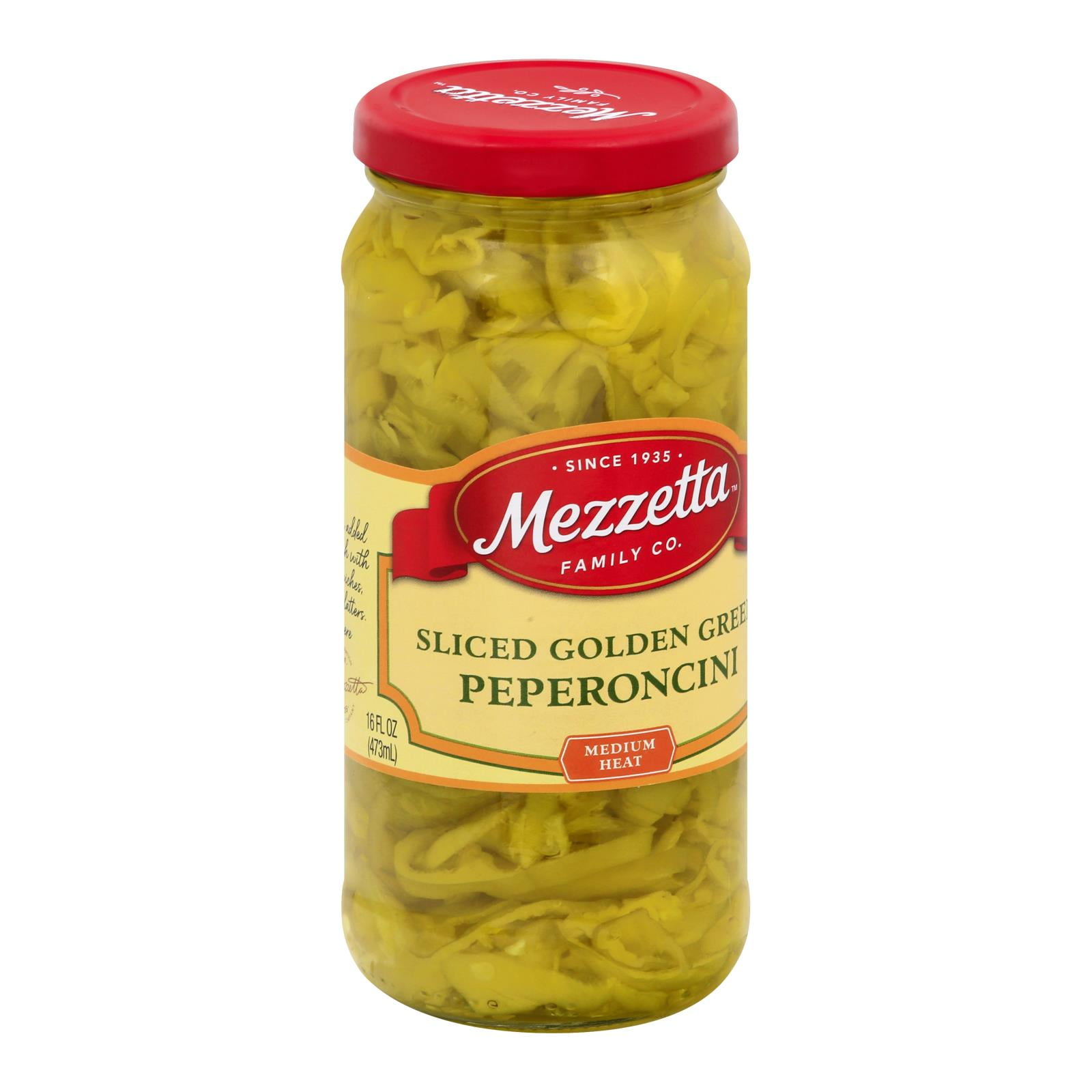 Mezzetta Deli Sliced Golden Greek Pepperoncini - Case of 6 - 16 Fl oz ...