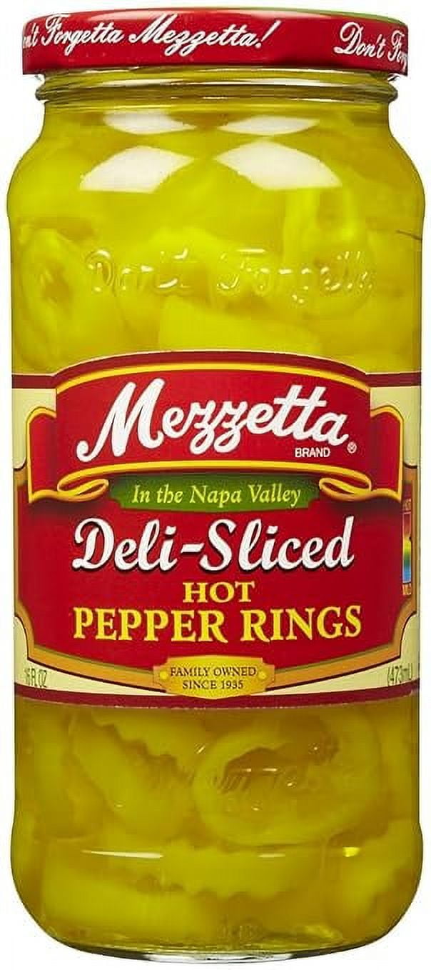 Mezzetta Deli-Sliced Hot Pepper Rings, 16 oz - Walmart.com