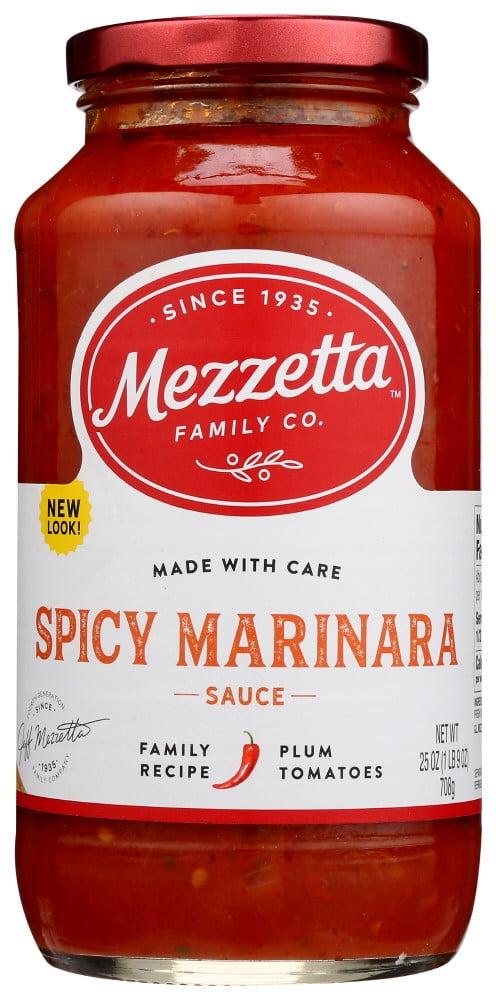 Mezzetta Family Recipes Spicy Marinara with Basil, Garlic, Onions ...