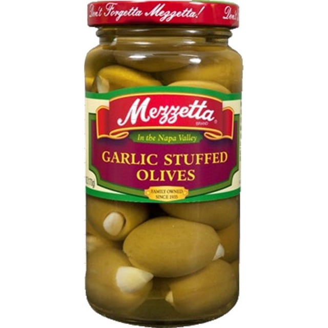 Mezzetta Garlic Stuffed Olives, 2-Pack 10 oz. Jars - Walmart.com