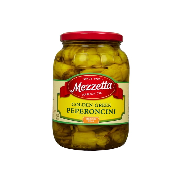 Mezzetta Golden Greek Peperoncini, 32 fl oz Jar - Walmart.com