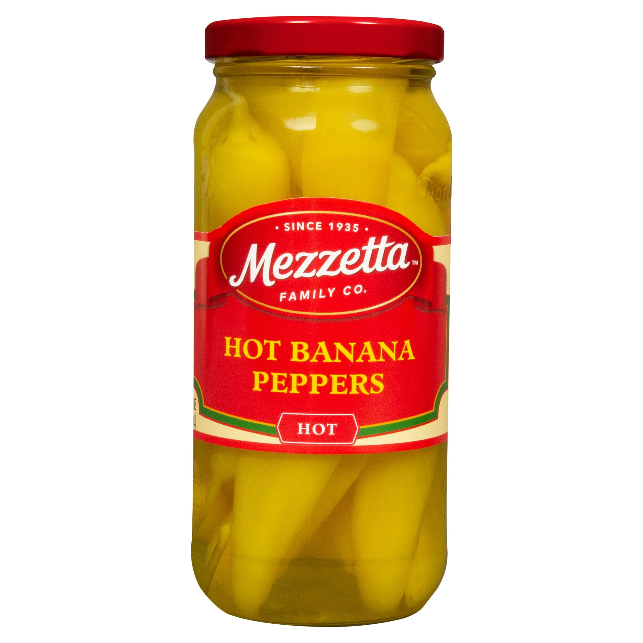 Mezzetta Hot Banana Peppers 16 oz (Pack Of 6) - Walmart.com