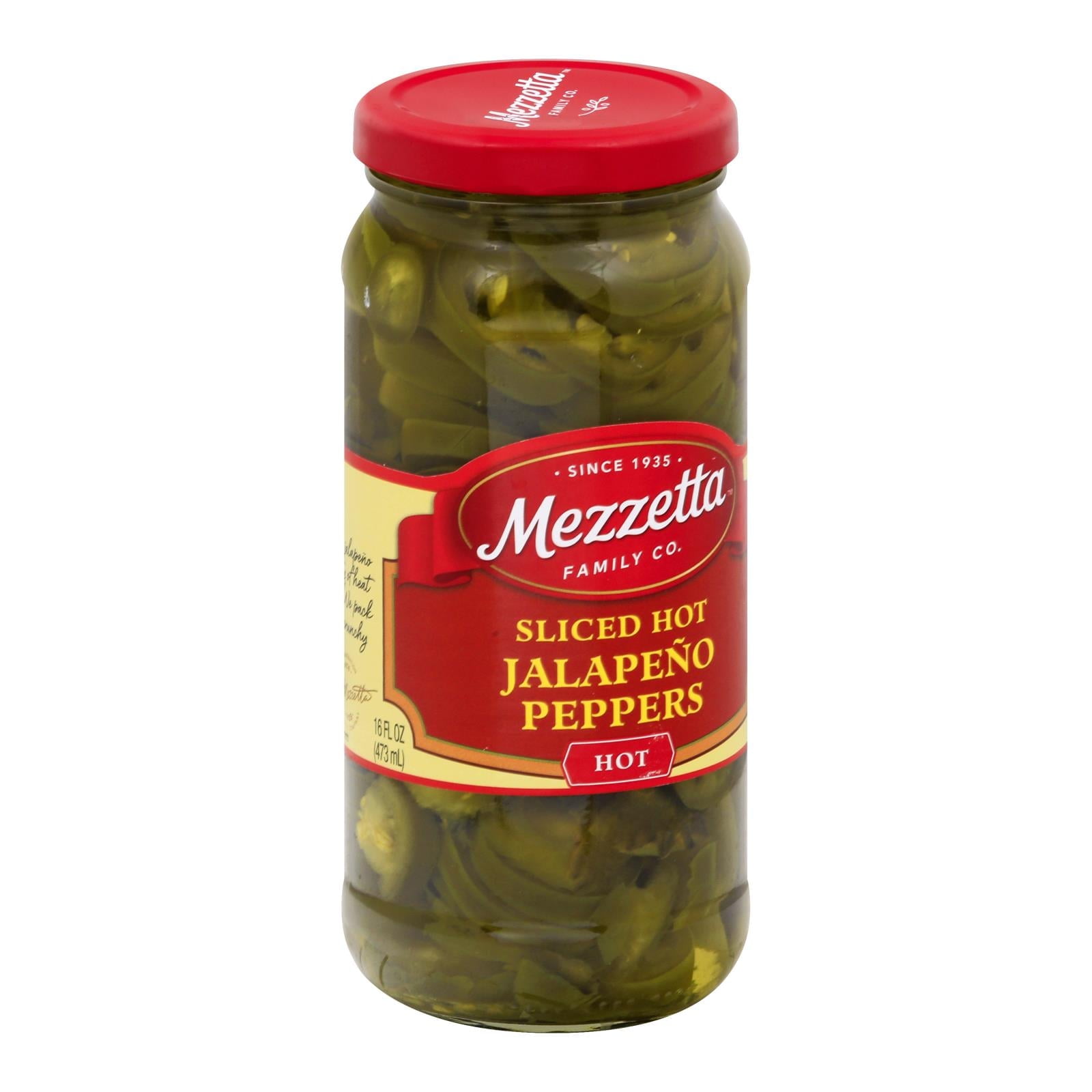 Mezzetta Hot Jalapeno Peppers - Sliced - Case of 6 - 16 oz. - Walmart.com
