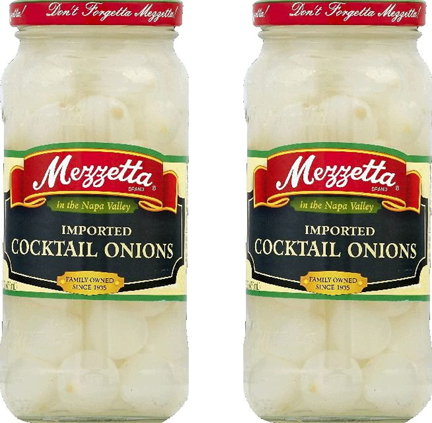 Mezzetta Imported Cocktail Onions, 2-Pack 16 oz Jars, Gluten Free ...
