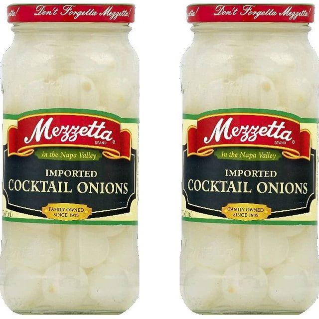 Mezzetta Imported Cocktail Onions, 2-Pack 16 oz Jars, Gluten Free ...