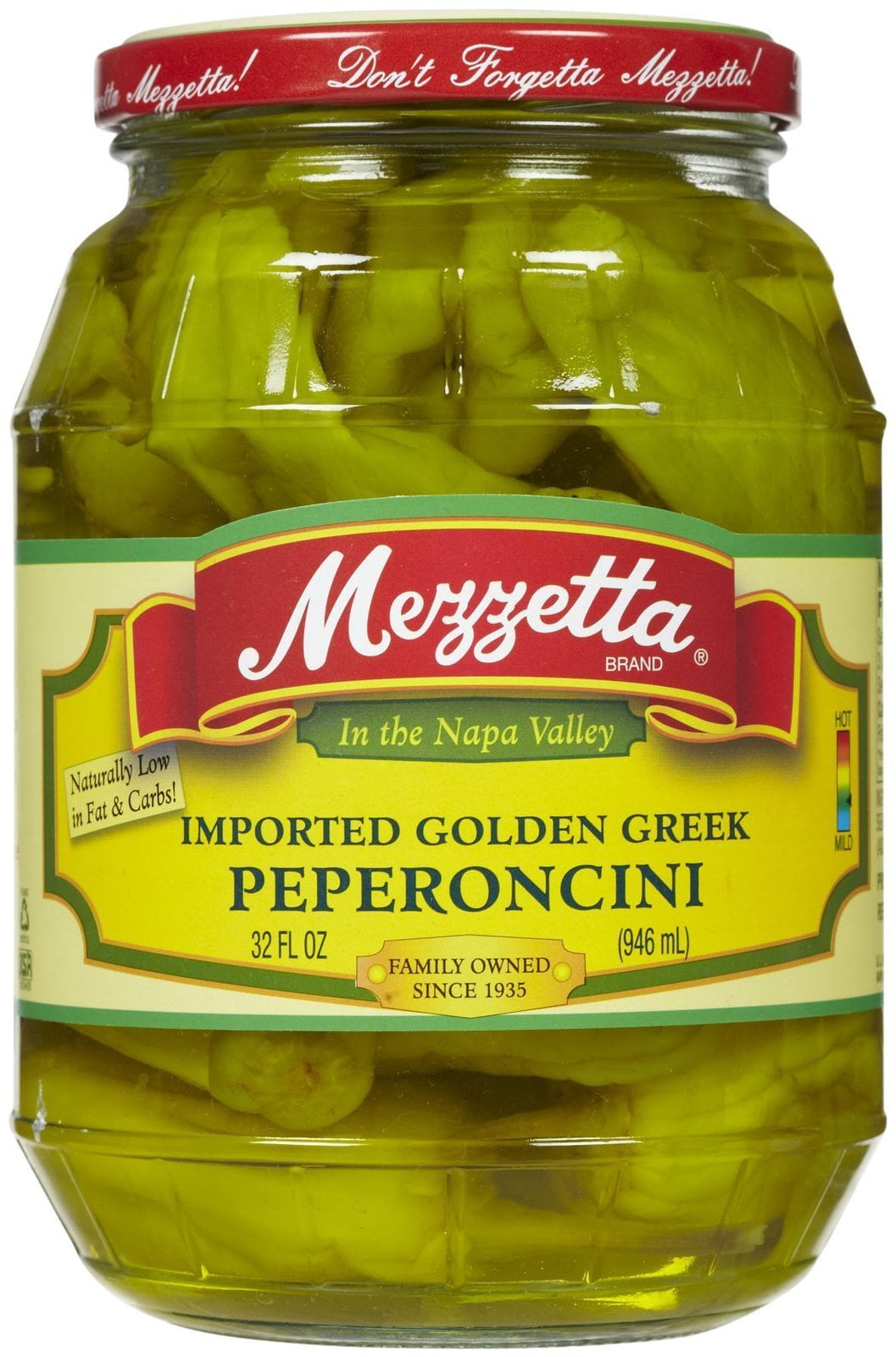 Mezzetta Imported Golden Greek Peperoncini, 32 fl oz (Pack of 6 ...