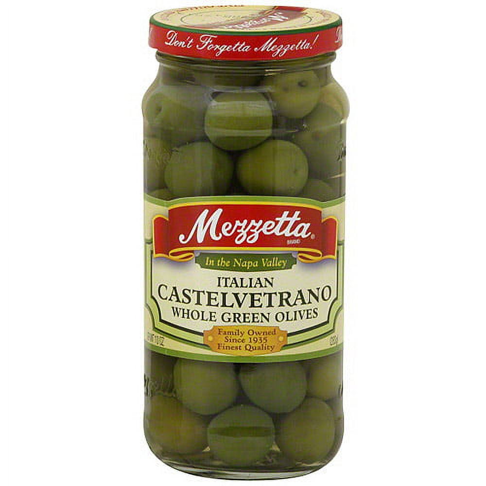 Mezzetta Italian Castelvetrano Whole Green Olives, 10 oz (Pack of 6 ...