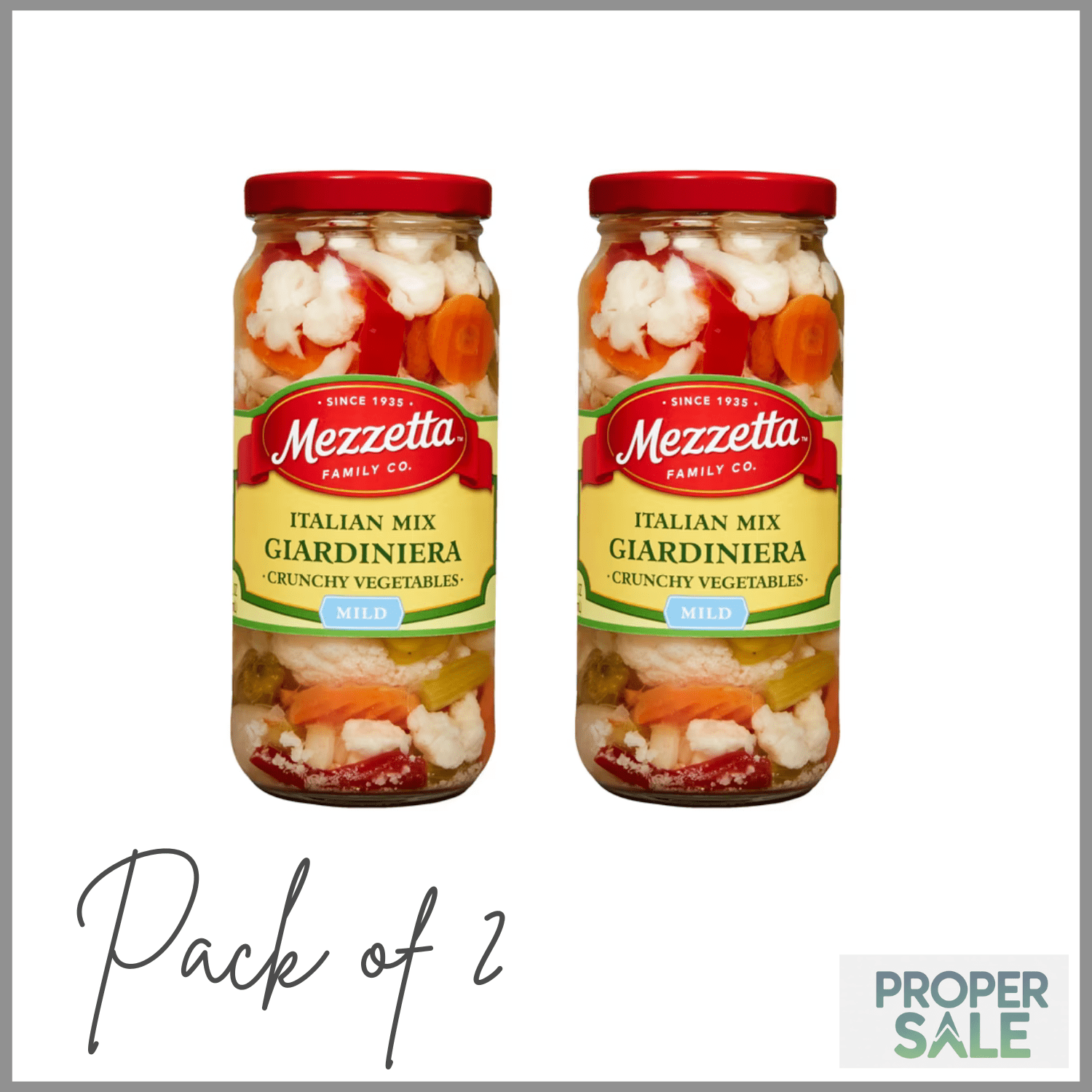 Mezzetta Italian Mix Giardiniera 16 fl oz Jar ( PACK OF 2 ) - Walmart.com