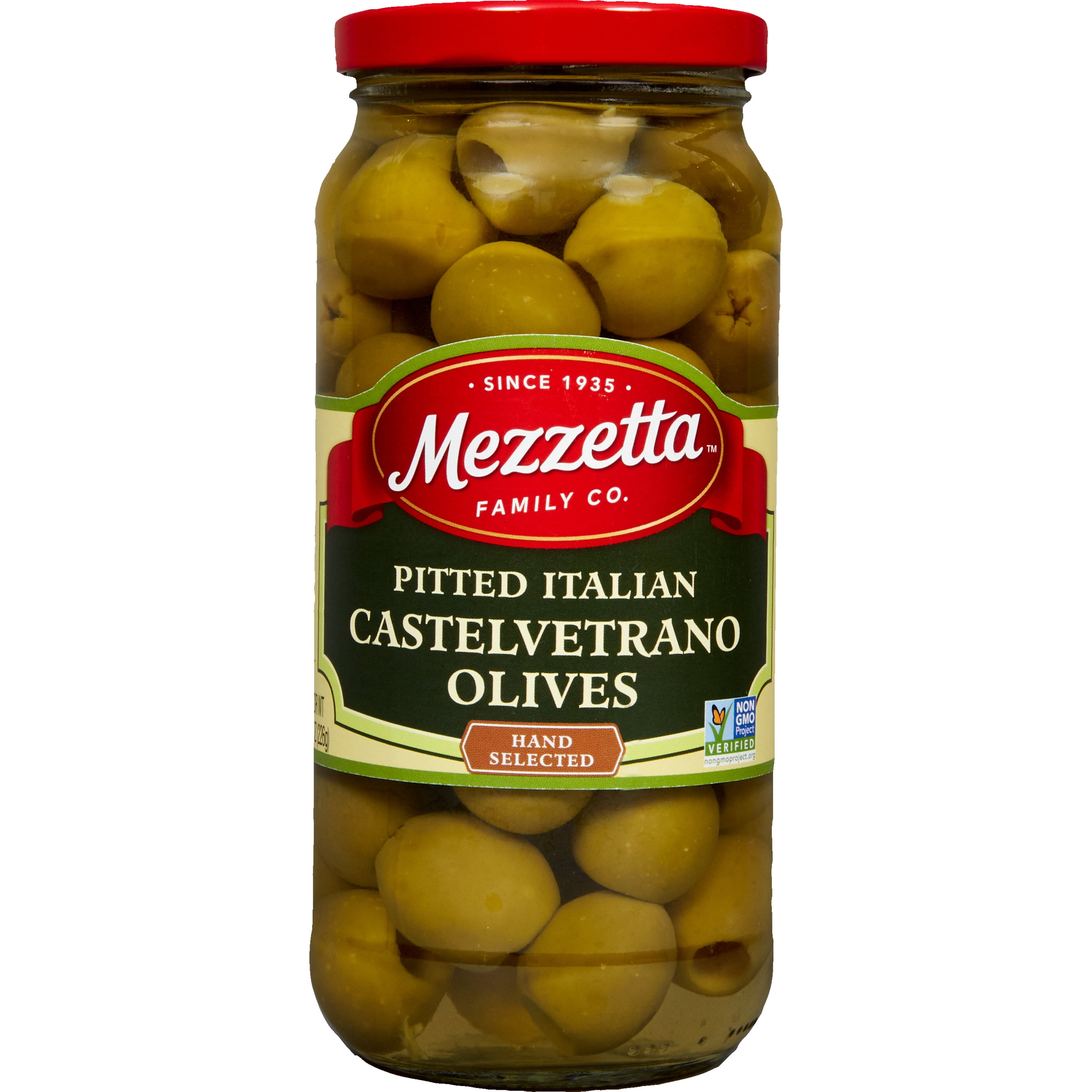 Mezzetta Pitted Italian Castelvetrano Olives, 8 oz Dr. Wt. Jar ...