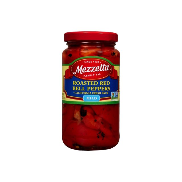 Mezzetta Roasted Red Bell Peppers, 10 oz Jar - Walmart.com