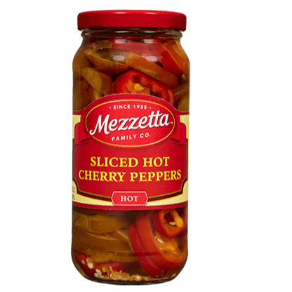 Mezzetta Sliced Hot Cherry Peppers, 16 fl oz - Walmart Business Supplies