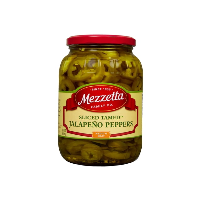 (2 pack) Mezzetta Sliced Tamed™ Jalapeño Peppers, 32 fl oz Jar ...