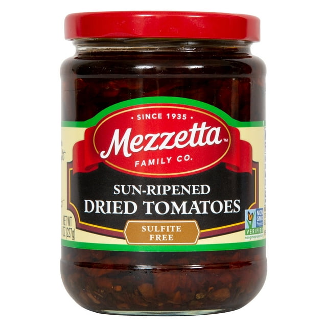 Mezzetta Fresh Sun-Dried Tomatoes, Sulfite Free for Sandwich, 8 oz Jar ...
