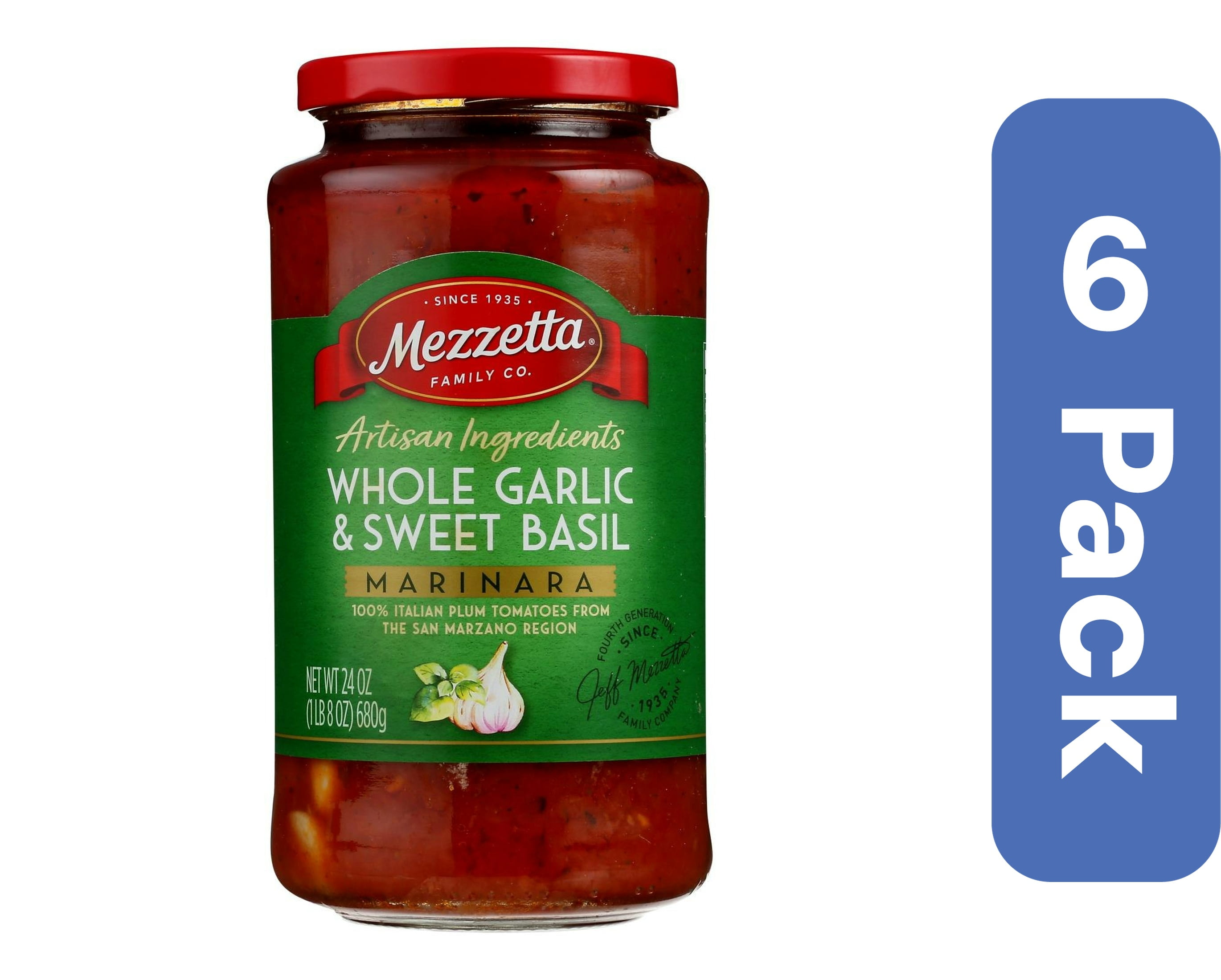Mezzetta Tomato Basil Pasta Sauce 24 oz (Pack Of 6) - Walmart.com