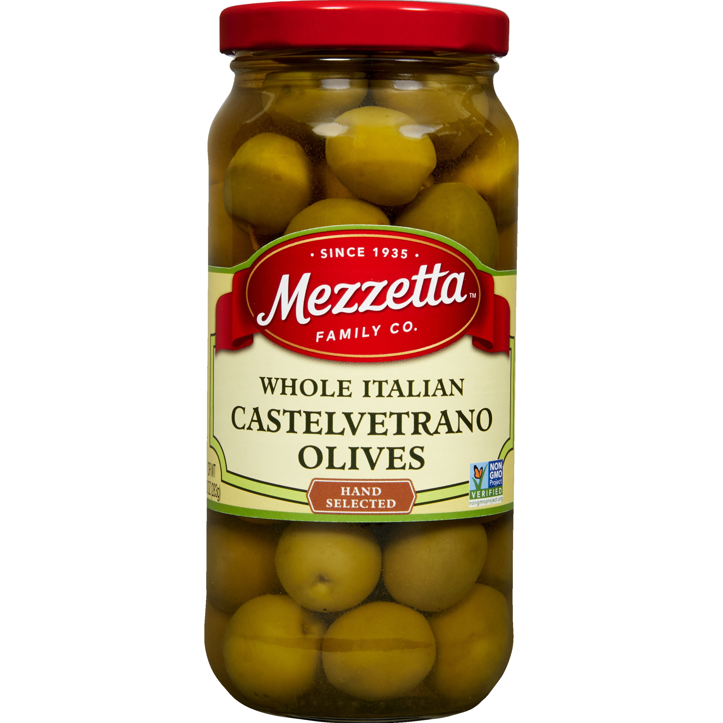 Mezzetta Whole Italian Castelvetrano Olives, 10 oz Dr. Wt. Jar ...