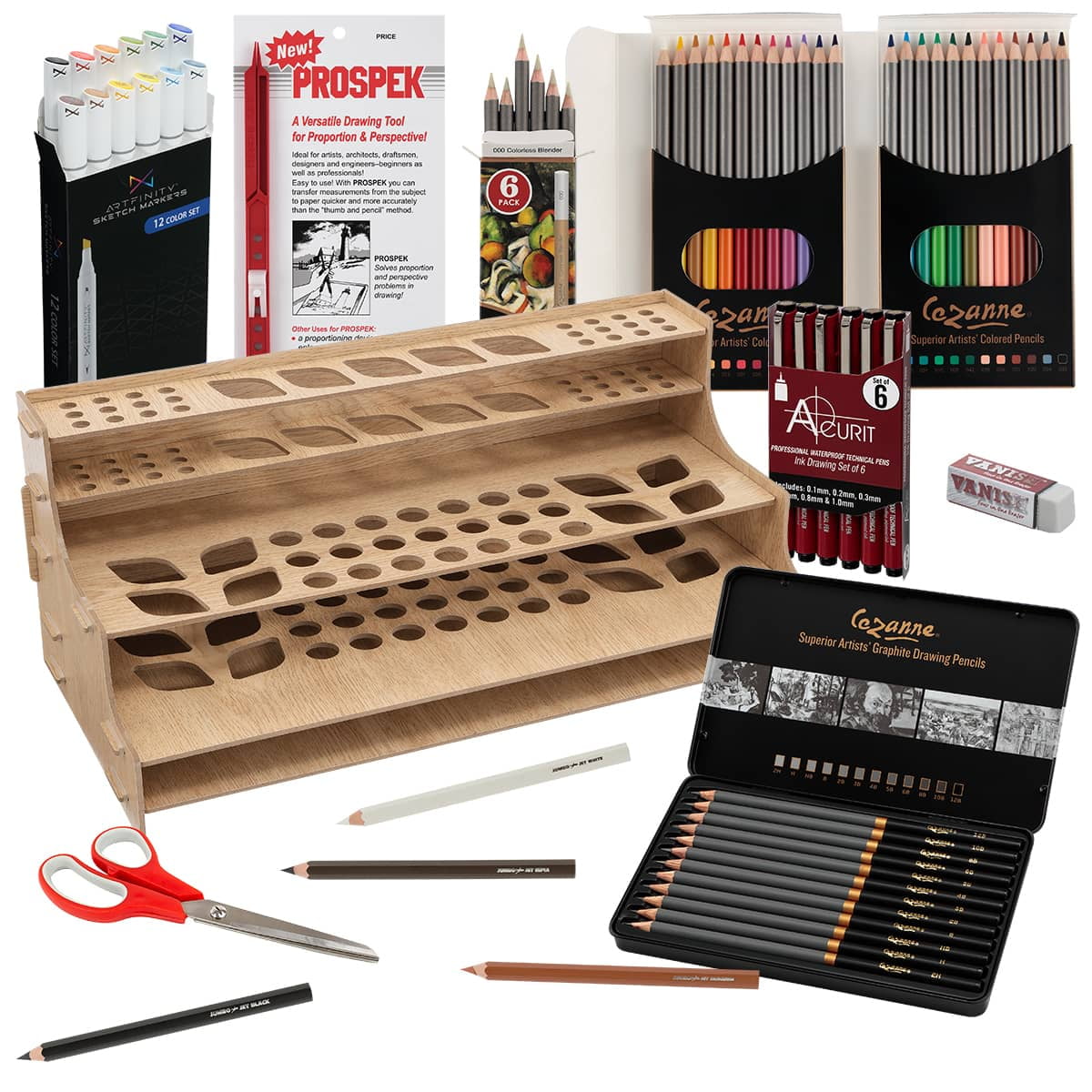 Mezzo All-In-One Drawing Bundle - Perfect Artist Drawing Set with ...