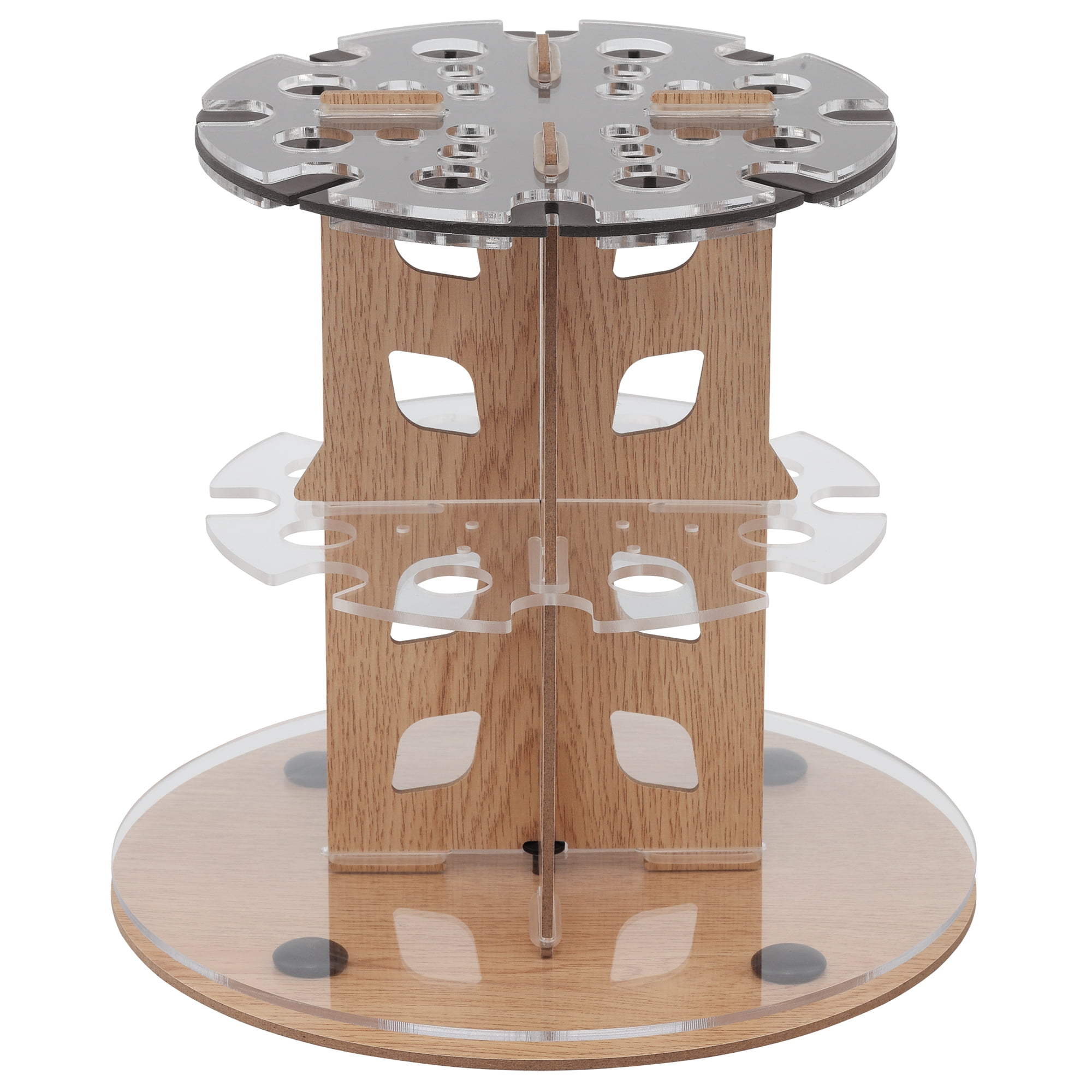 Mezzo Artist Brush Rack - Wood Grain Laminate Multi Layer Desk Stand ...