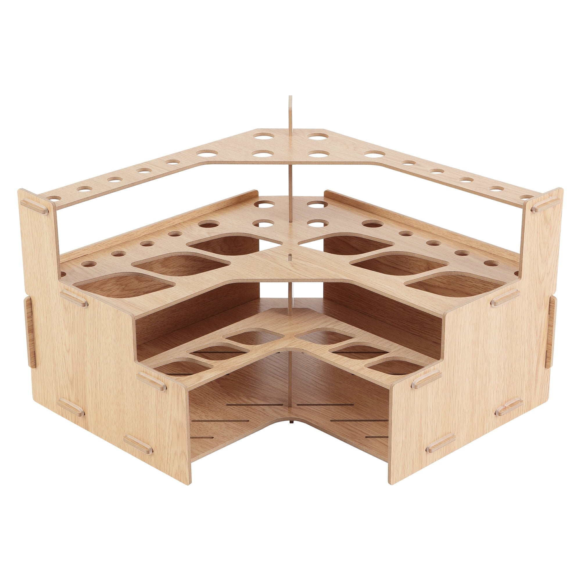 Mezzo Artist Paint and Brush Rack - Wood Grain Laminate Multi Layer ...