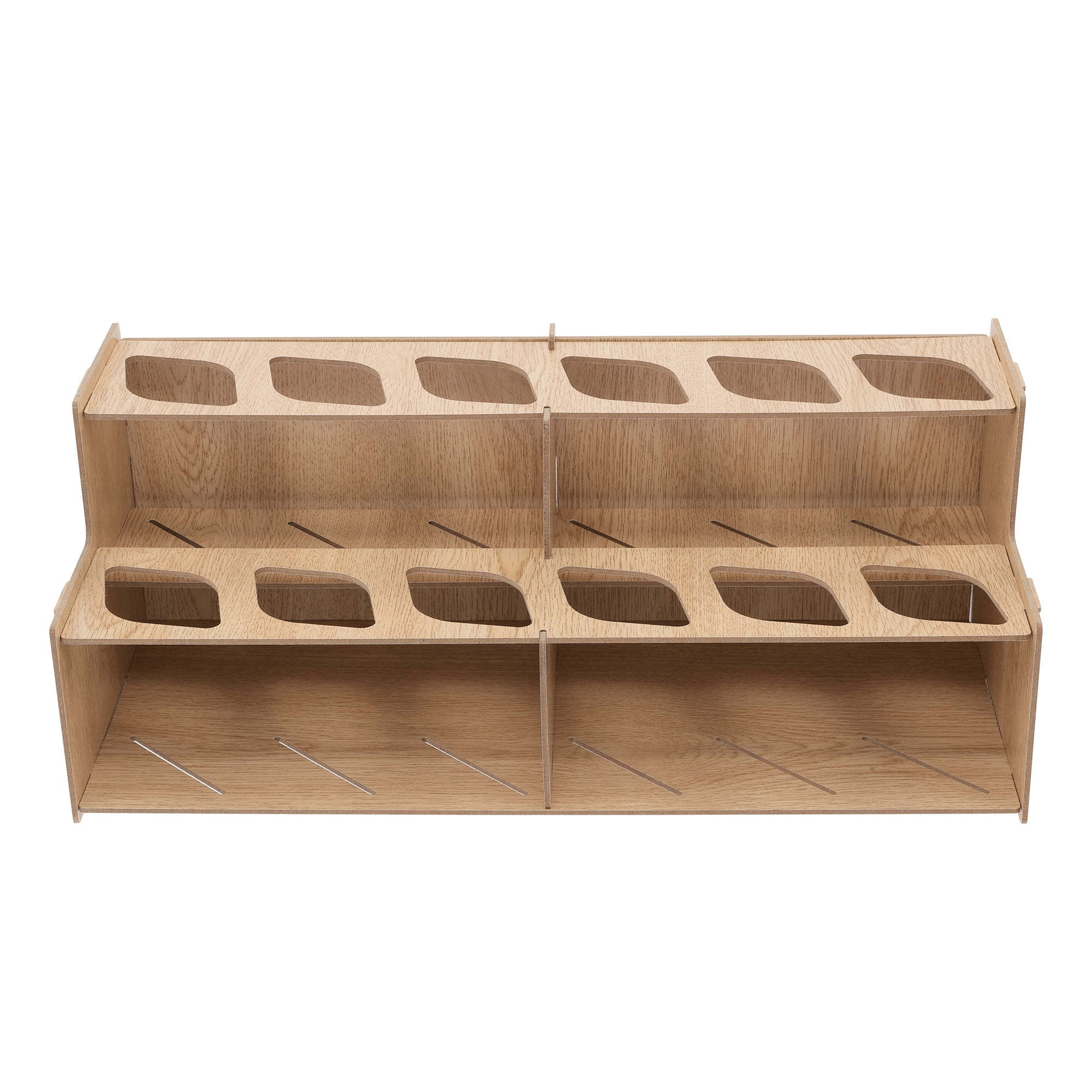 Mezzo Artist Paint and Brush Rack - Wood Grain Laminate Multi Layer ...