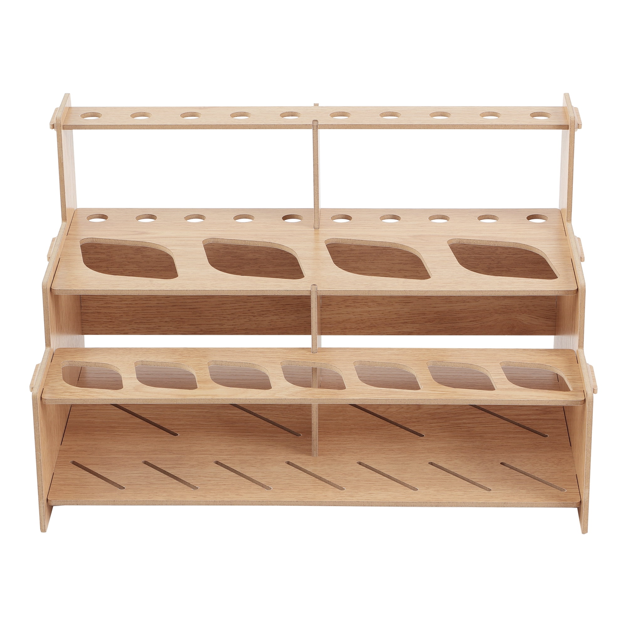 Mezzo Artist Paint and Brush Rack - Wood Grain Laminate Multi Layer ...