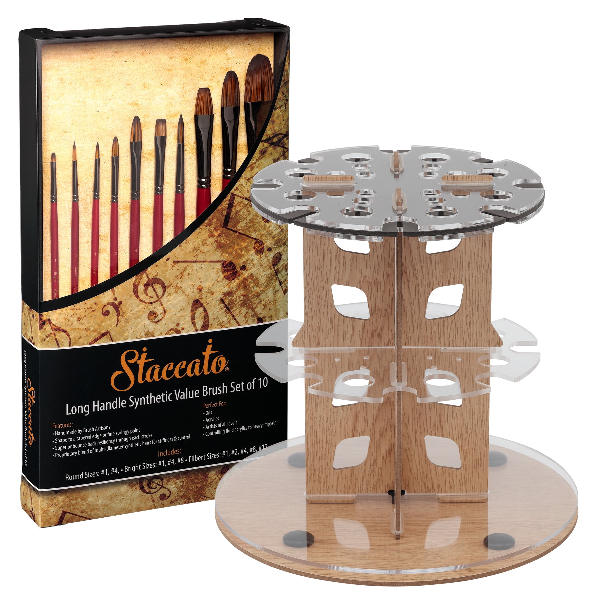 Mezzo Rotating Paint Brush Storage Rack w/ Creative Mark Staccato ...