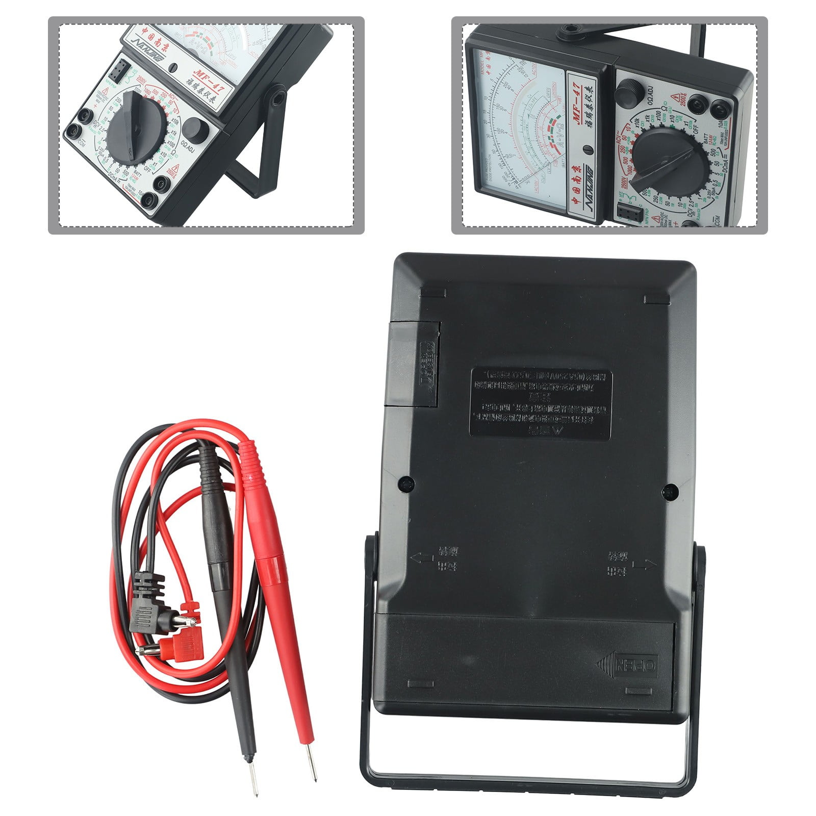 Mf-47 Analog Multimeter Voltmeter Ammeter Ohmmeter Battery Tester Tools ...